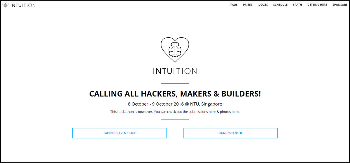 iNTUition: NTU's Annual Hackathons | Chaitanya K. Joshi